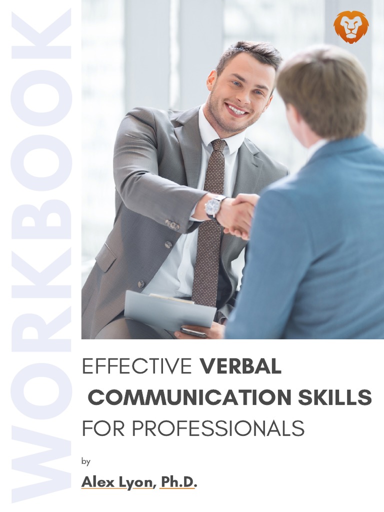 Workbook For Effective Verbal Communication Skills For Professionals ...