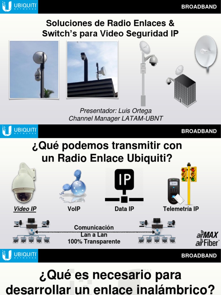 Radios Enlaces & Switch para Video IP (2017) | PDF | Radio | Inalámbrico