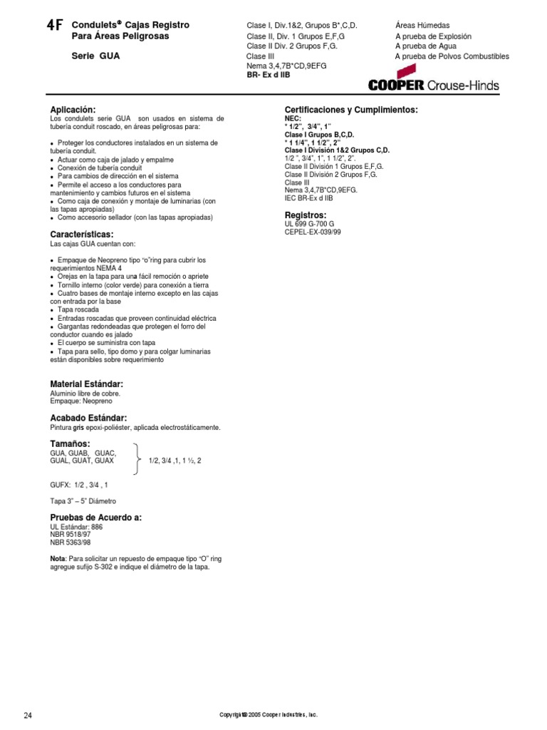 Condulet Guac-26 | PDF