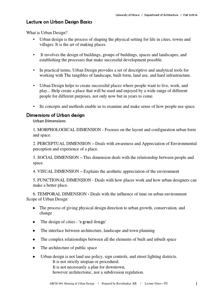 Urban Design Fundamentals Explained | PDF | Urban Design | Design