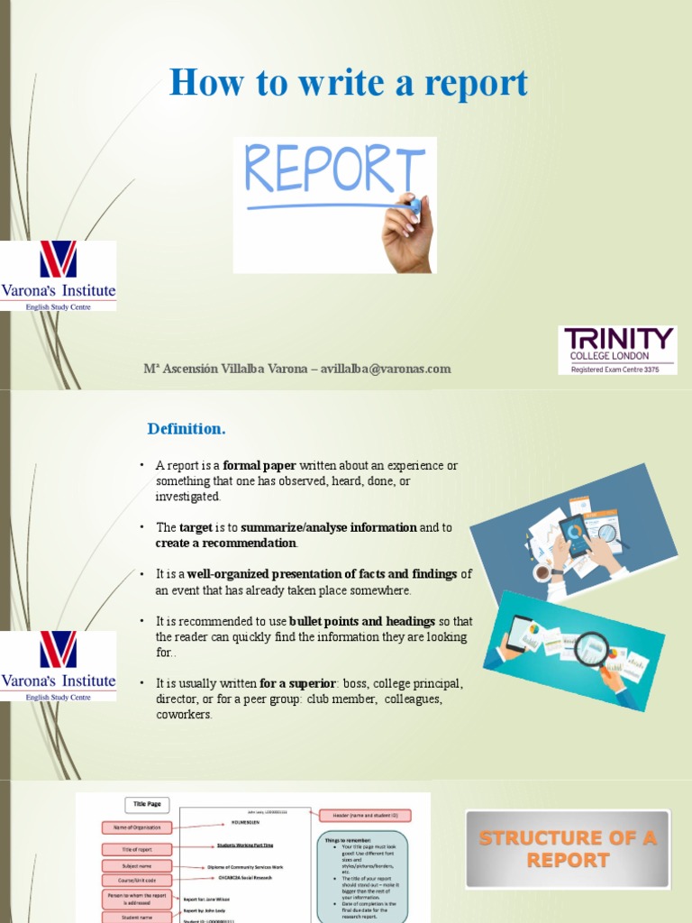 How To Write A Report | PDF | Teachers | Language Education