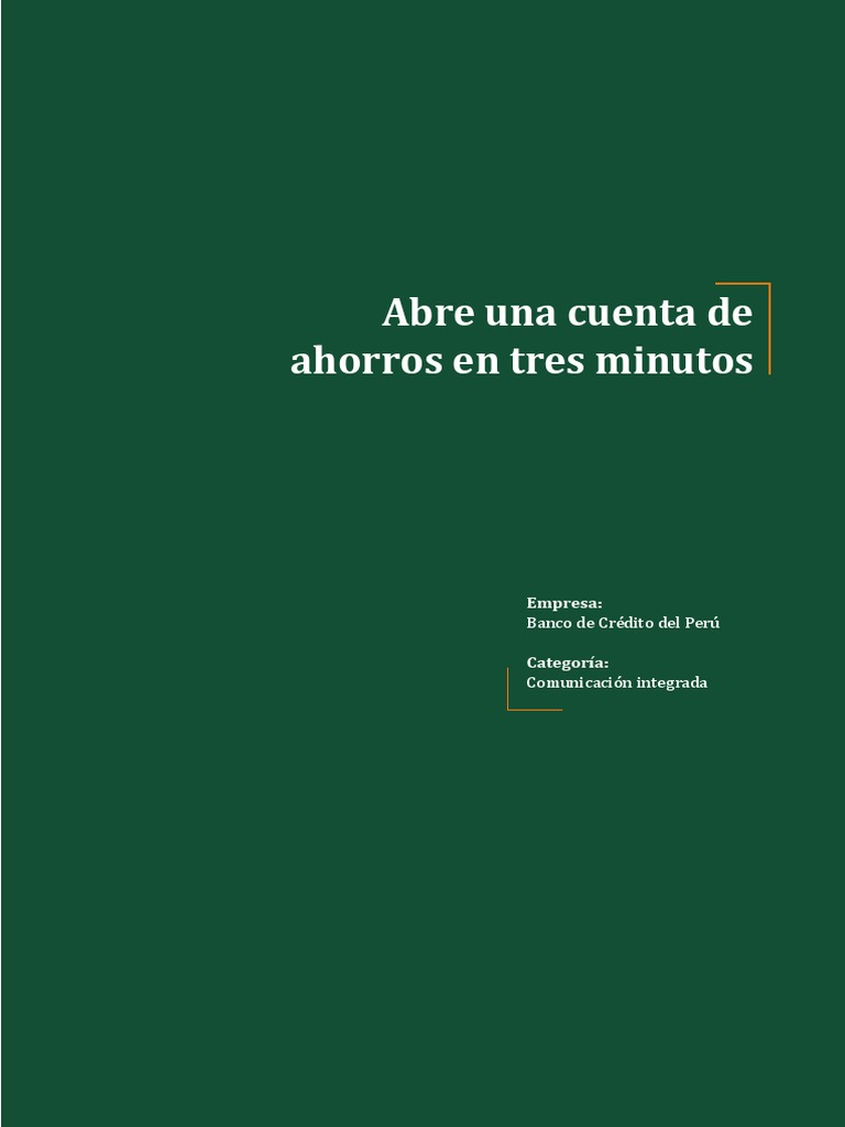 Caso 2 Cuenta - BCP - 2018 - PP - 21-31 | PDF | Internet | Perú