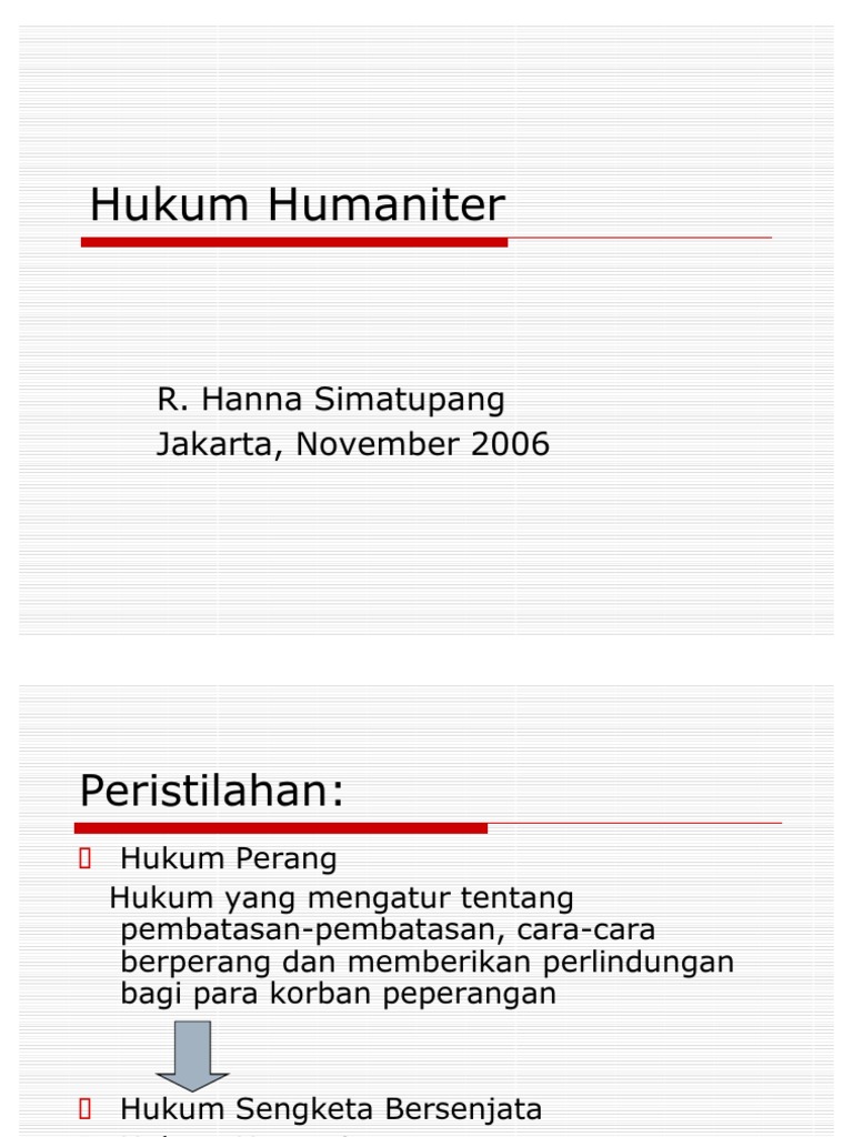 Hukum Humaniter | PDF