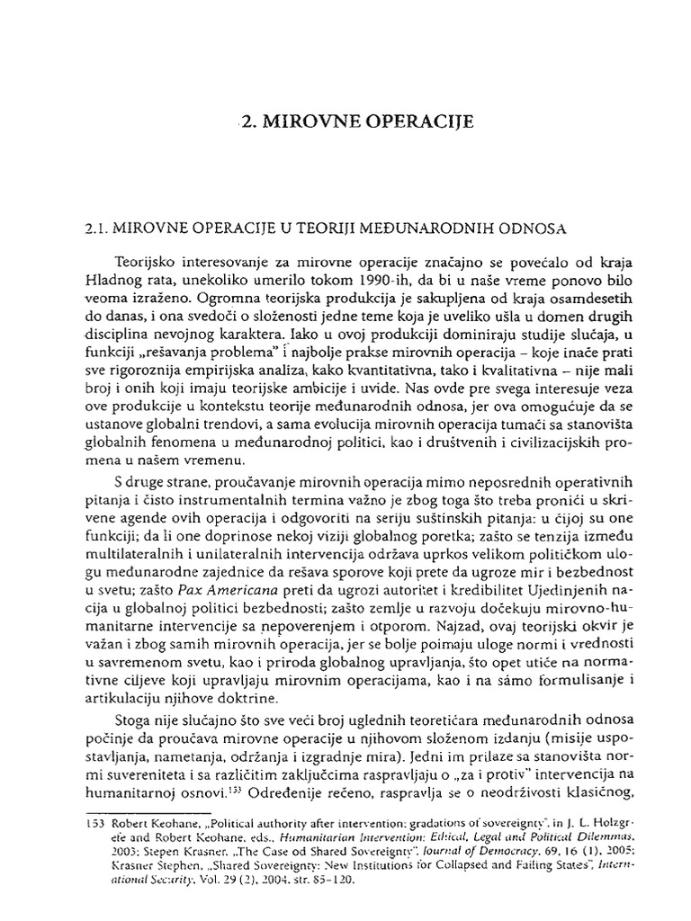 Dulic Mirovne Operacije | PDF