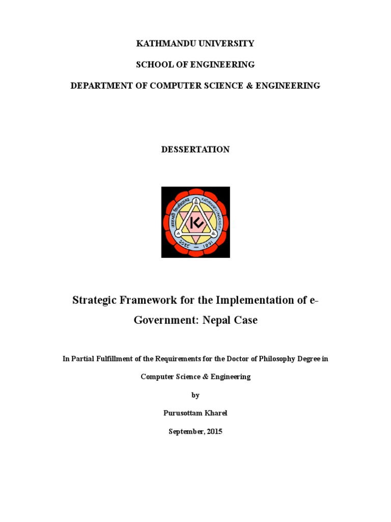 Strategic Frameowrk For The Implemntation of E-Government - Nepal Case | PDF | E Government ...