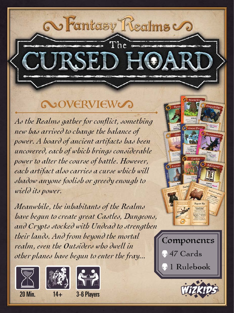 Fantasy Realms Cursed Hoard Rules - WEB - 2021 05 10 | PDF | Playing ...