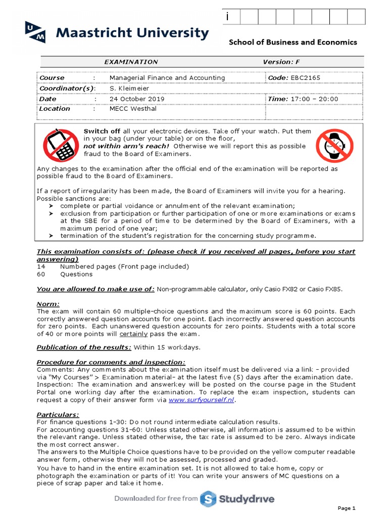 MFA All Exam PDF | PDF | Cost Of Capital | Capital Structure