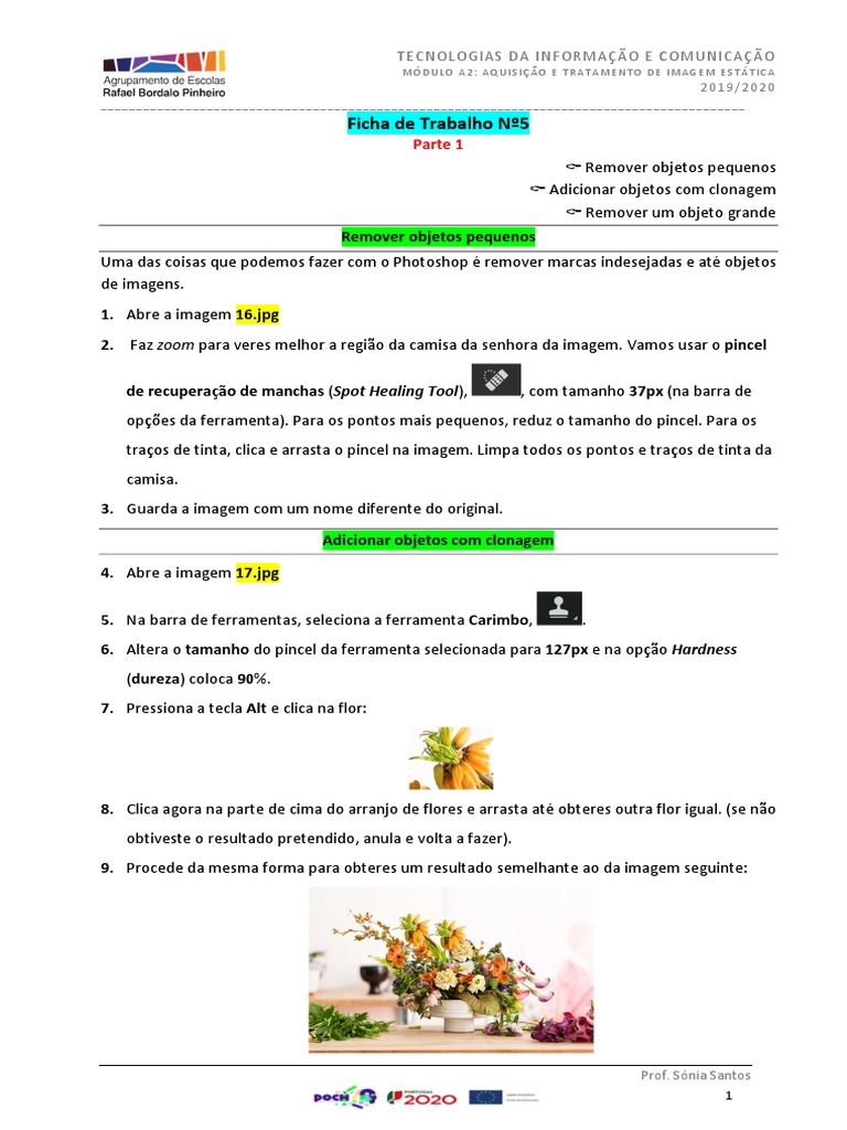 Tic - m2 - Ficha de Trabalho Nc2ba5 | PDF | Cor