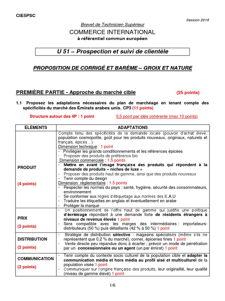Ci U51 Corrige | PDF | Business | euro