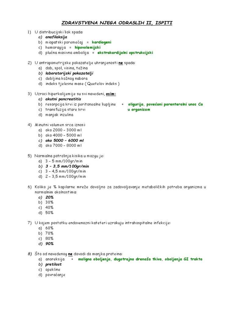 ZNJ Odraslih 2 Sveeeeee 2020 | PDF