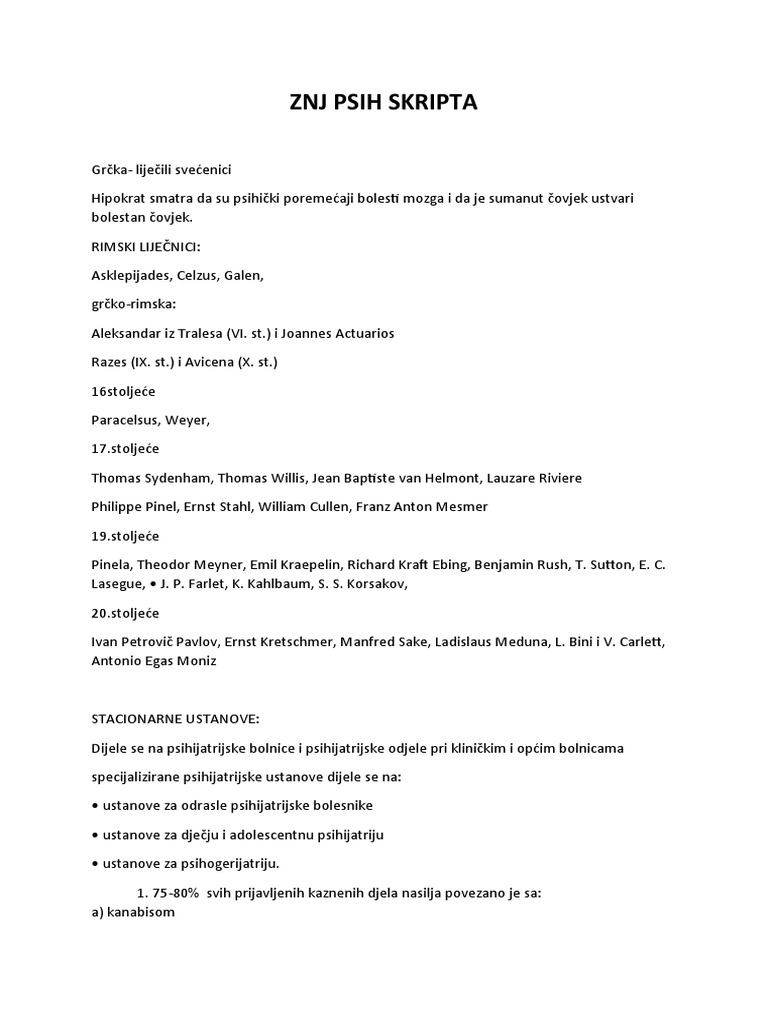 ZNJ Psih Skripta | PDF