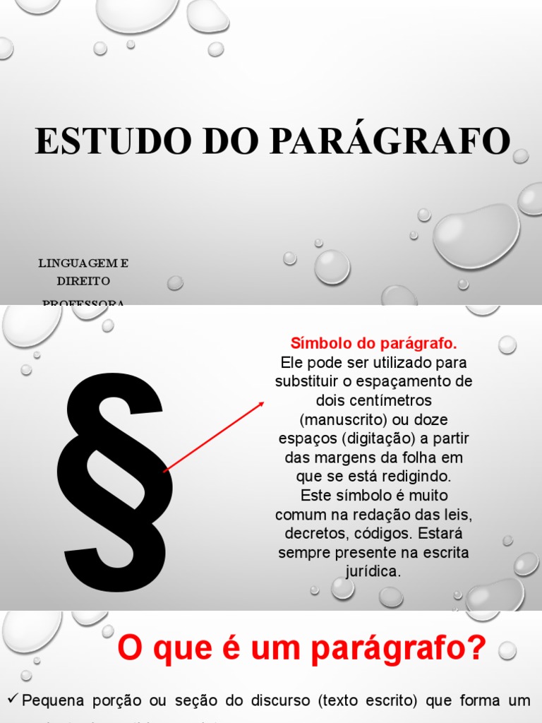Aulas 19 e 20 - Estudo Do Parágrafo | PDF | Parágrafo