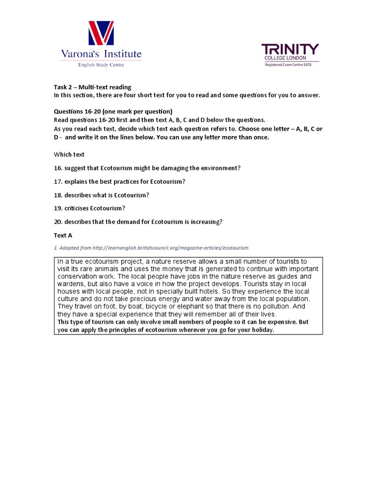 Ise Ii 1 Pdf Tourism Environmental Social Science