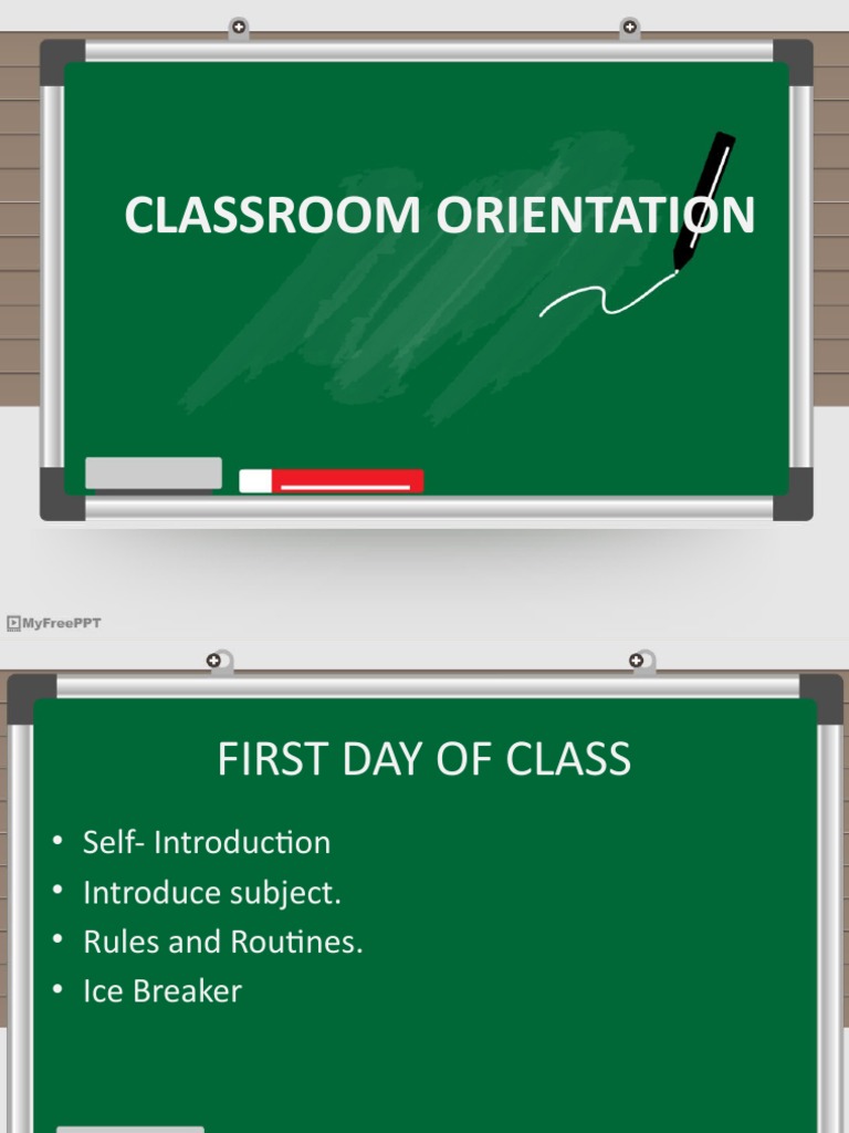 First Day of Class Orientation | PDF