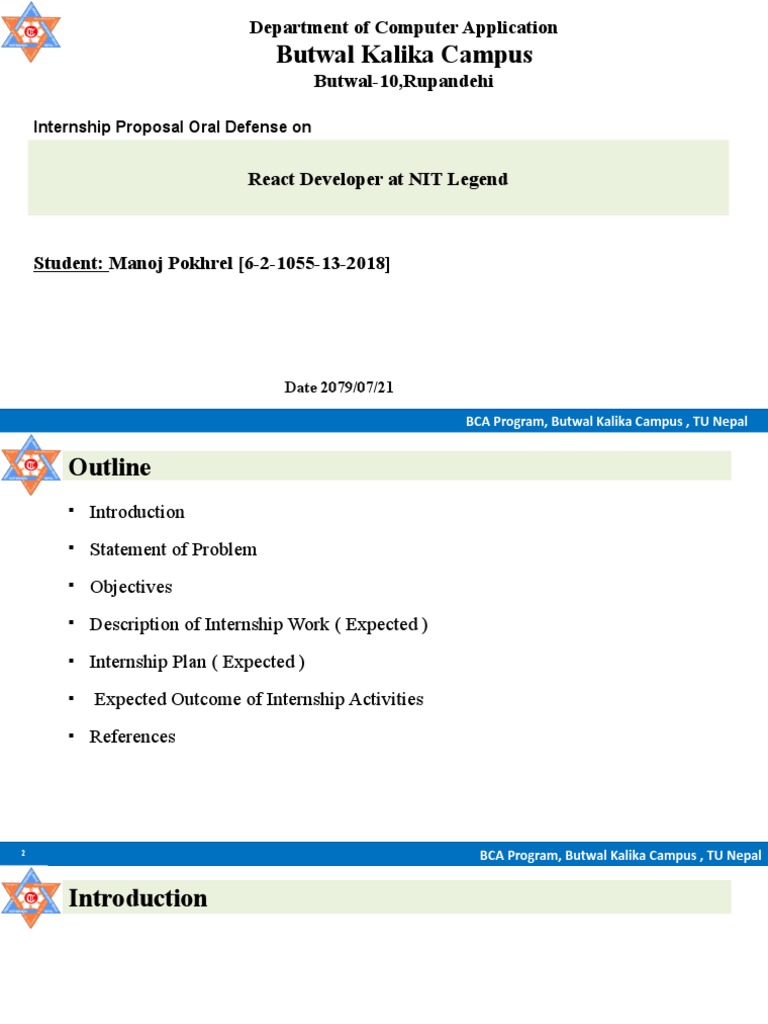 BKC Internship Proposal | PDF | Computing | Computer Science
