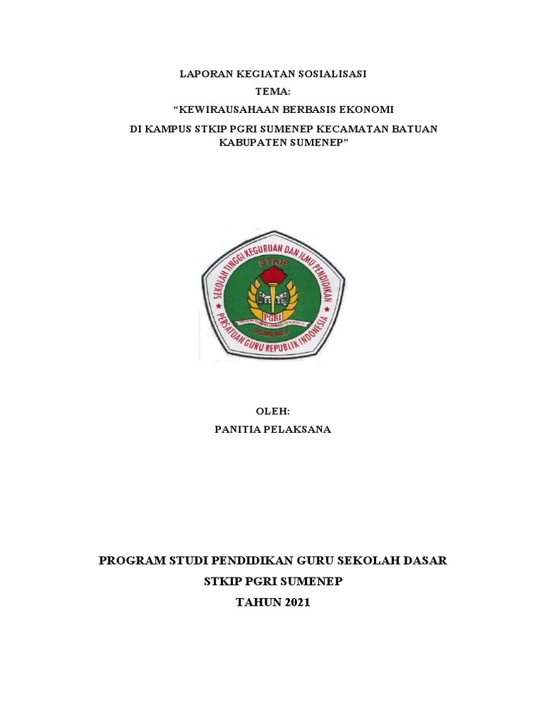 Laporan Kegiatan Sosialisasi (Akreditasi) | PDF