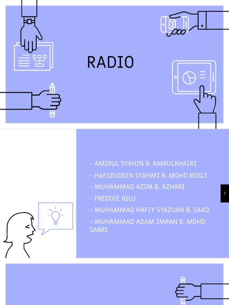 Slide Presentation Radio Com410 | PDF | Mass Media | Radio