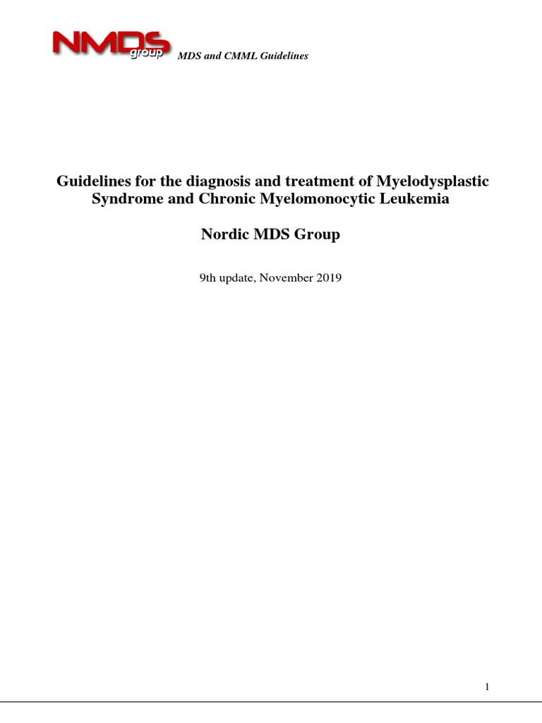 NMDS 2019 | PDF | Hematopoietic Stem Cell Transplantation | Causes Of Death