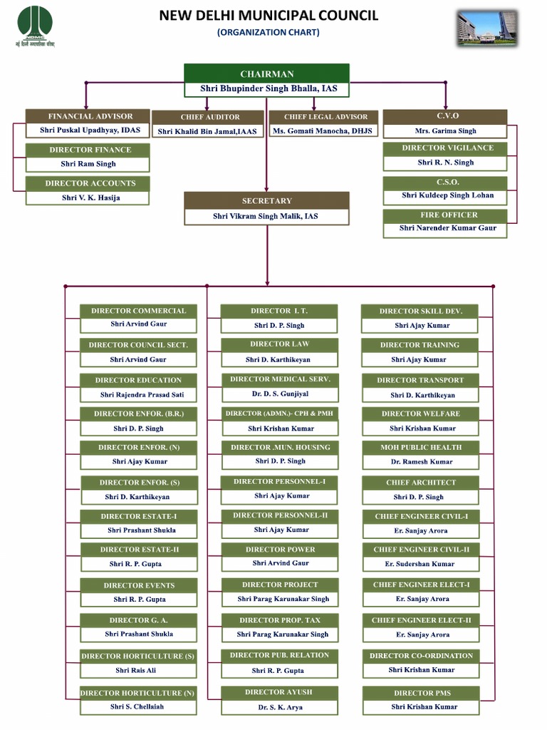 Organisation Chart NDMC PDF | PDF