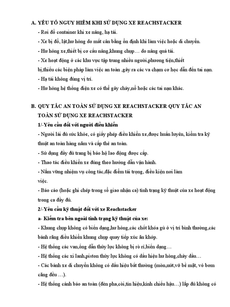 An Toàn S D NG Xe Nâng | PDF