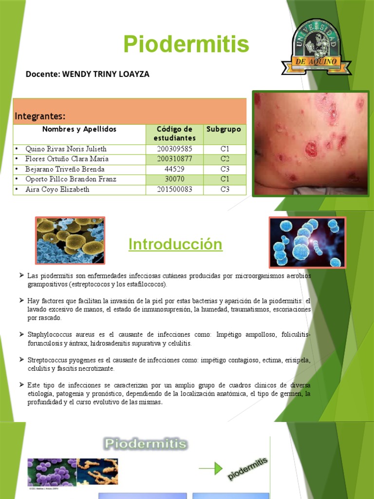 PIODERMITIS Defensa | PDF | Penicilina | Especialidades Medicas