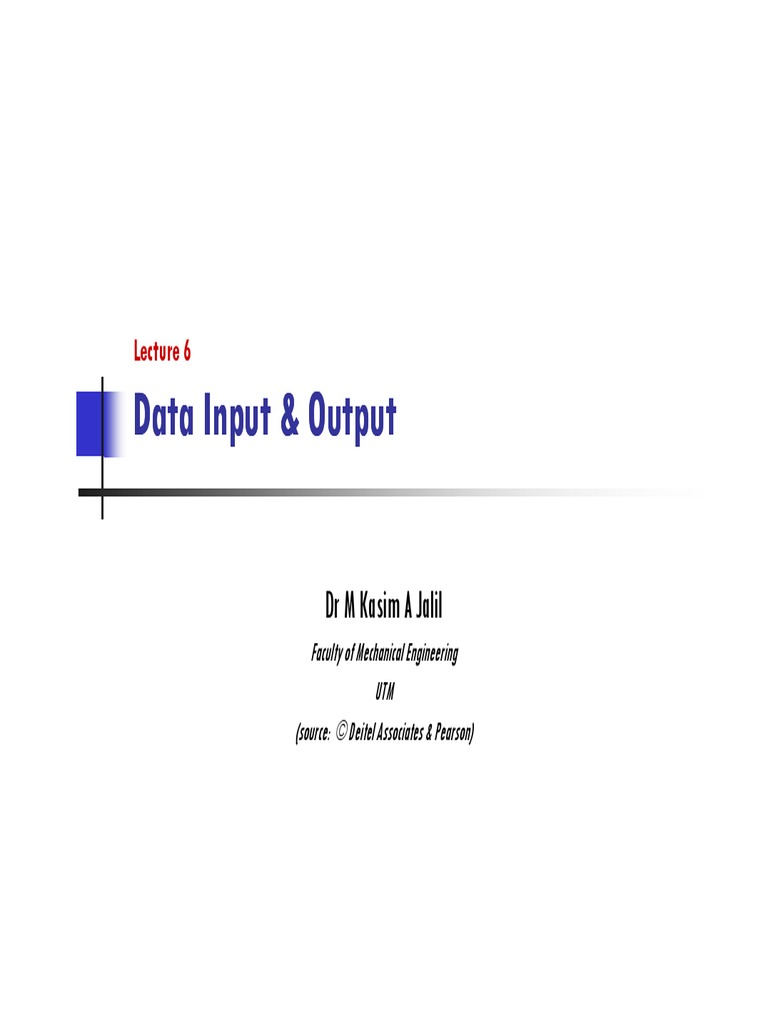 Sme1013 Datainputandoutput Pdf Pointer Computer Programming