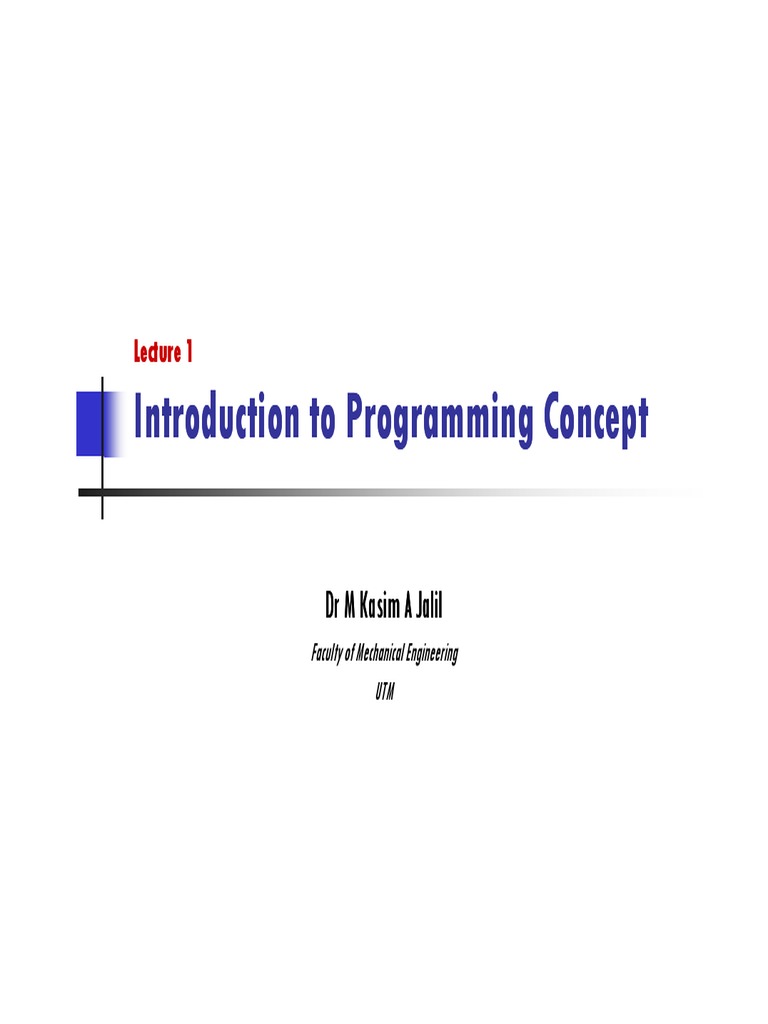 SME1013 Intro | PDF | Programming | Computer Program