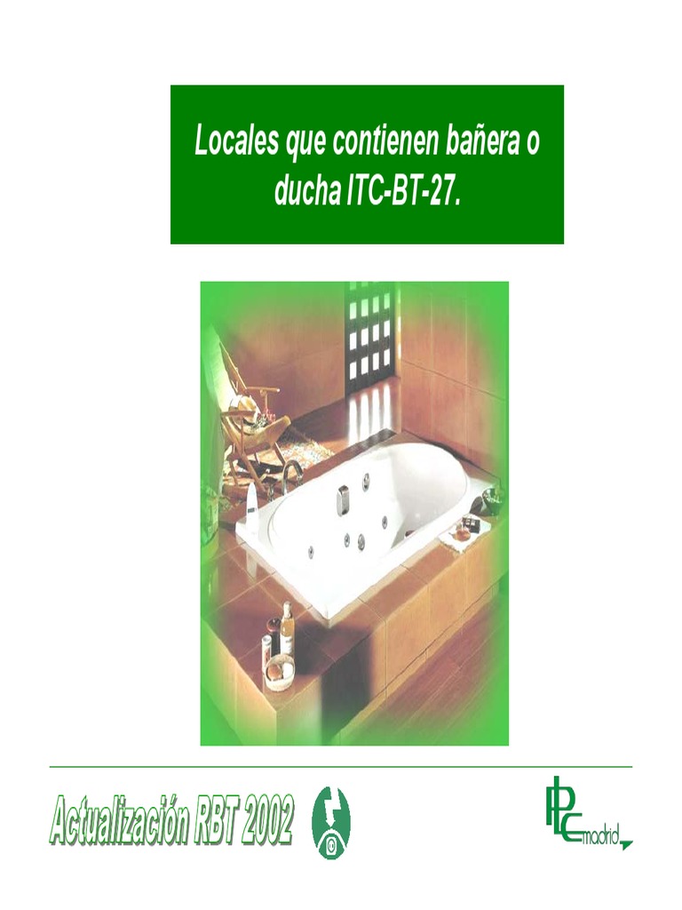 06 ITC-BT-27 Locales Con Bañera o Ducha | PDF | Ducha | Ingenieria Eléctrica
