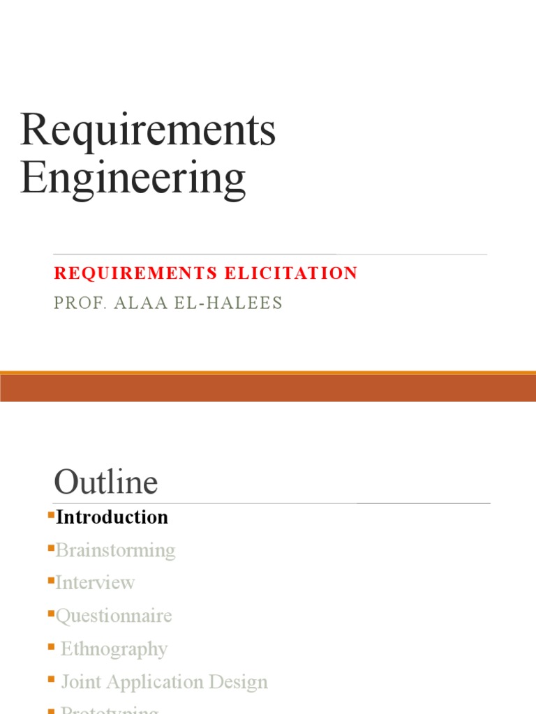 3 - Elicitation Techniques | PDF | Software Prototyping | Brainstorming