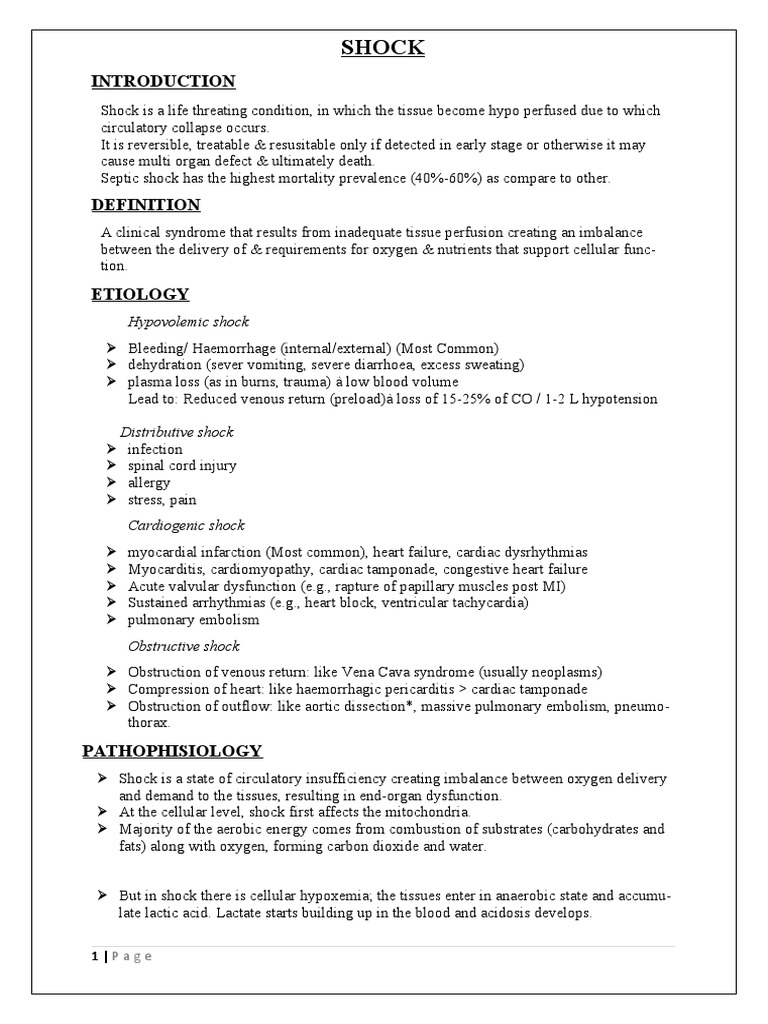 Shock 2022 Seminar | Download Free PDF | Shock (Circulatory) | Heart