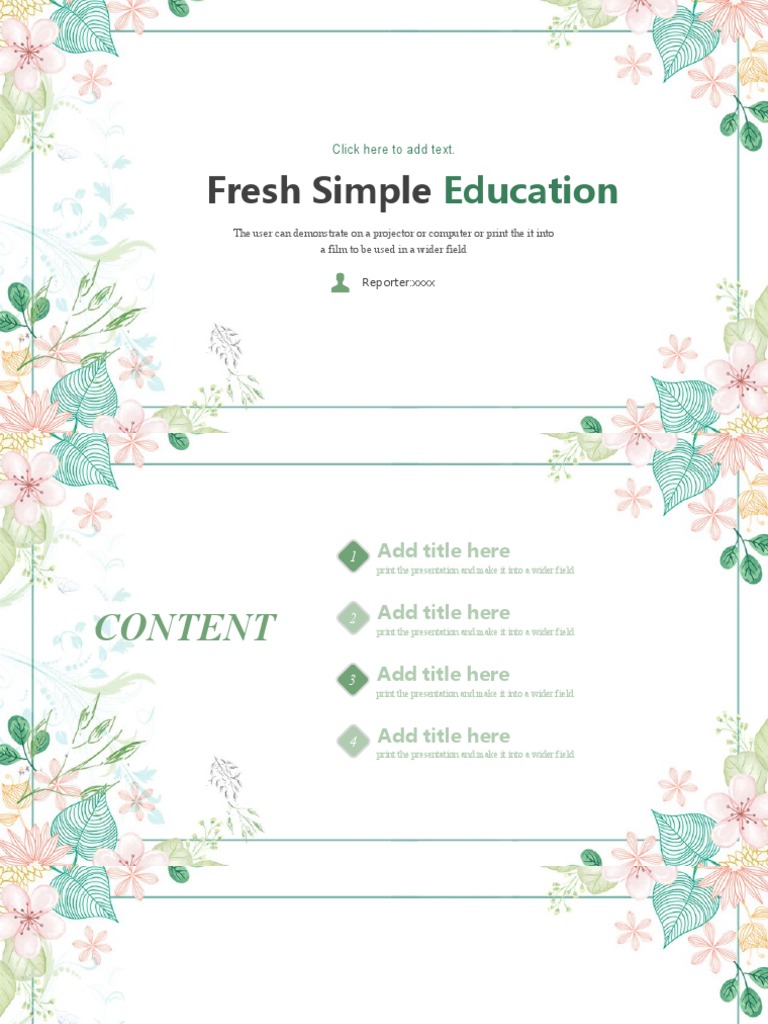 Fresh Flower Education Presentation | PDF | Computing