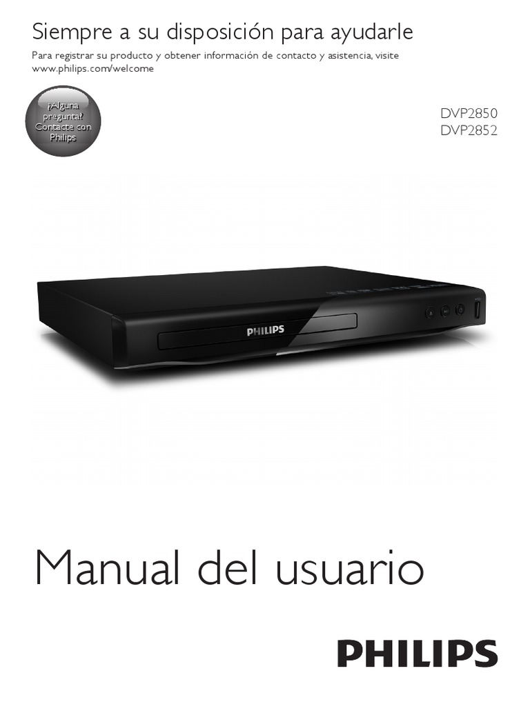 Philips DVP-2850 | PDF | Archivo de computadora | DVD