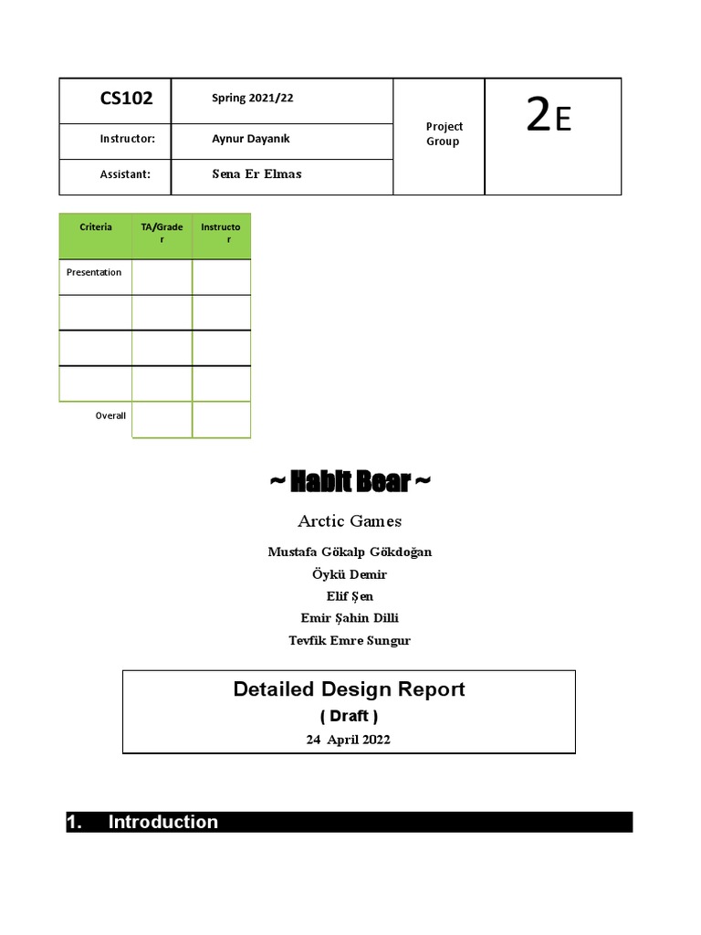 Detailed Design Report | Download Free PDF | Android (Operating System ...