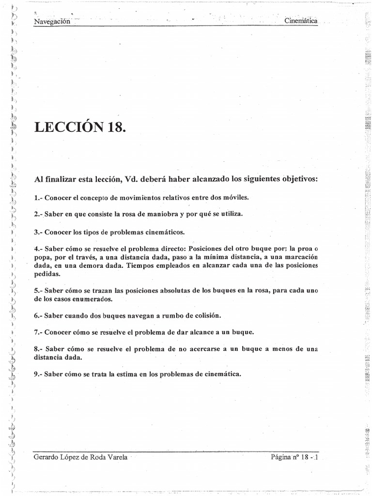 Cinemática Naval | PDF