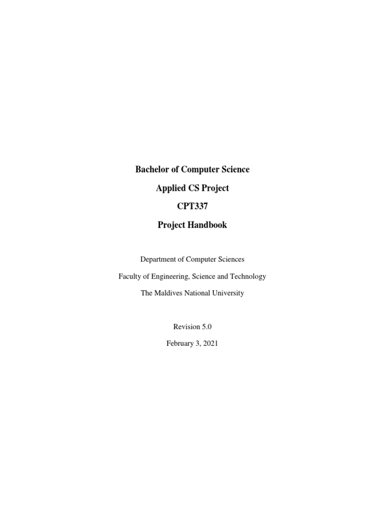 Project HandBook 2022 BCS | Descargar gratis PDF | Plagiarism | Science, Technology, Engineering ...