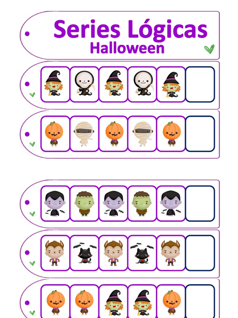 Llaveros Series Logicas Halloween | PDF