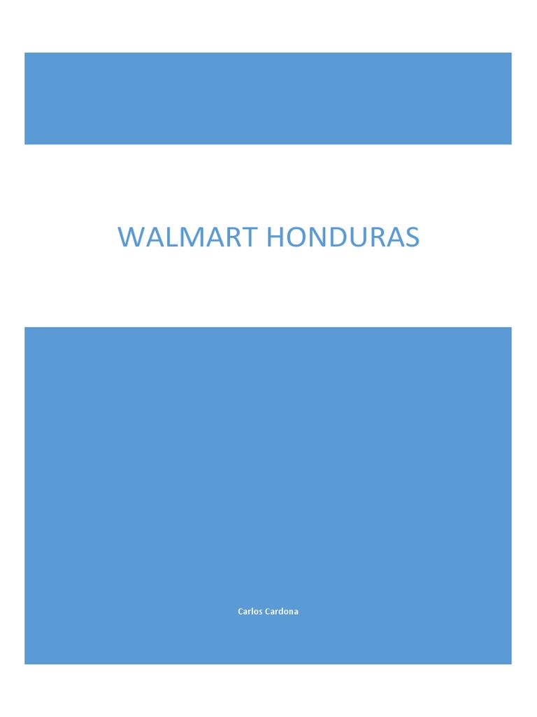 WALMART HONDURAS - CC | PDF
