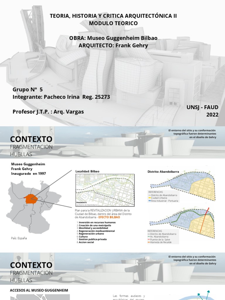 Arq. Posmoderna - Museo Guggenheim Bilbao | PDF | Museo