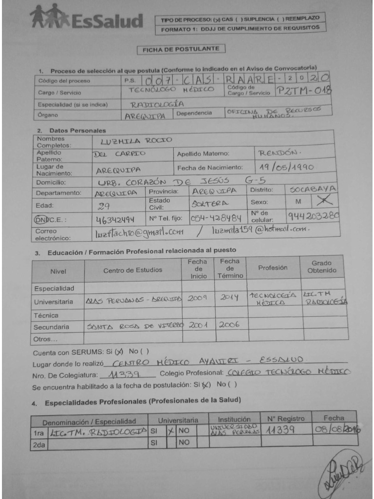 Del Carpio Rendón - P.S. 007 Cas-Raare - p2tm-018 | PDF