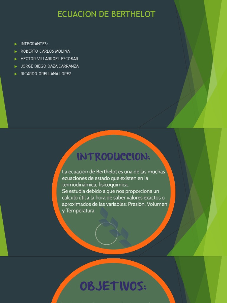 Ecuacion de Berthelot-1 | PDF | Ciencias fisicas | Química