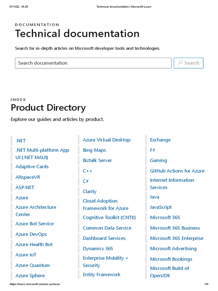 Technical Documentation Microsoft Learn Pdf Microsoft Microsoft Azure