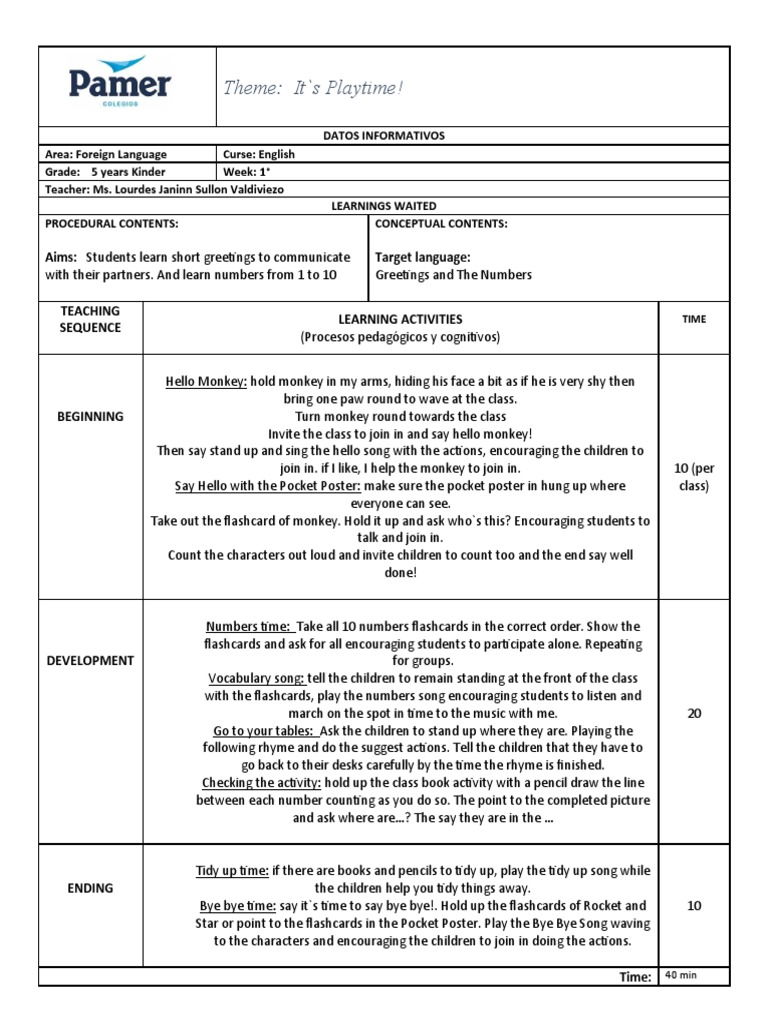 Sesión de Aprendizaje Inicial 5 | PDF | Cognitive Science | Learning