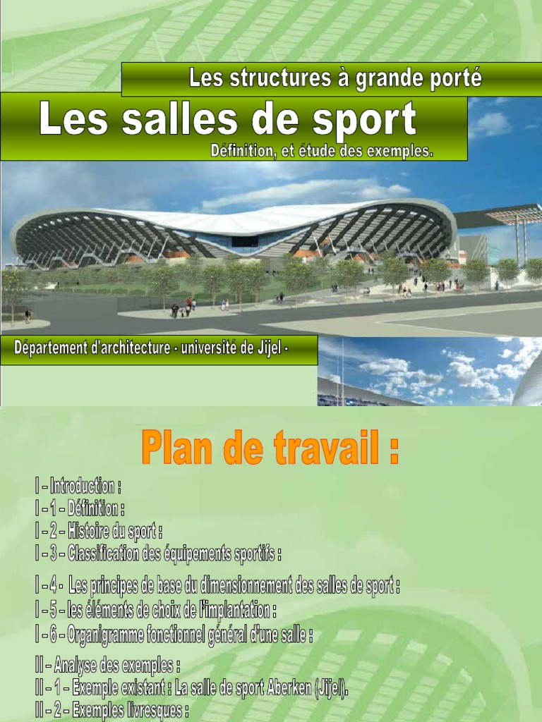 Analyse (Salle Desport) | PDF | Des sports | Parking