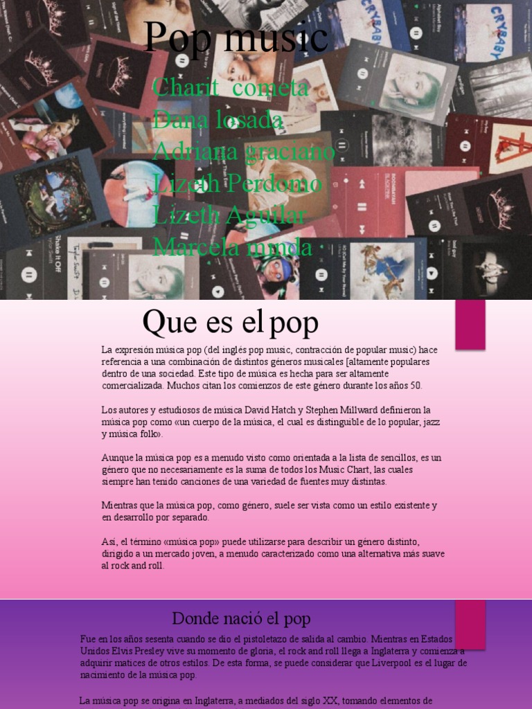 Historia y características del pop | PDF | Música pop | La música rock