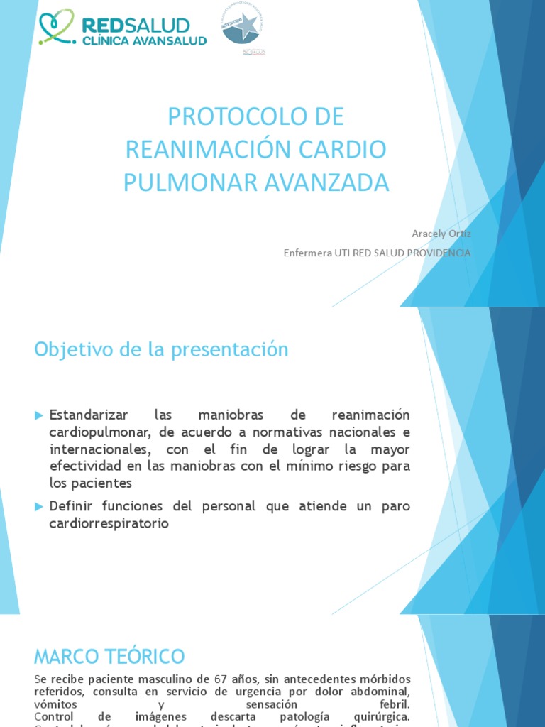PROTOCOLO RCP AVANSALUD UTI Final | PDF | Reanimación cardiopulmonar ...