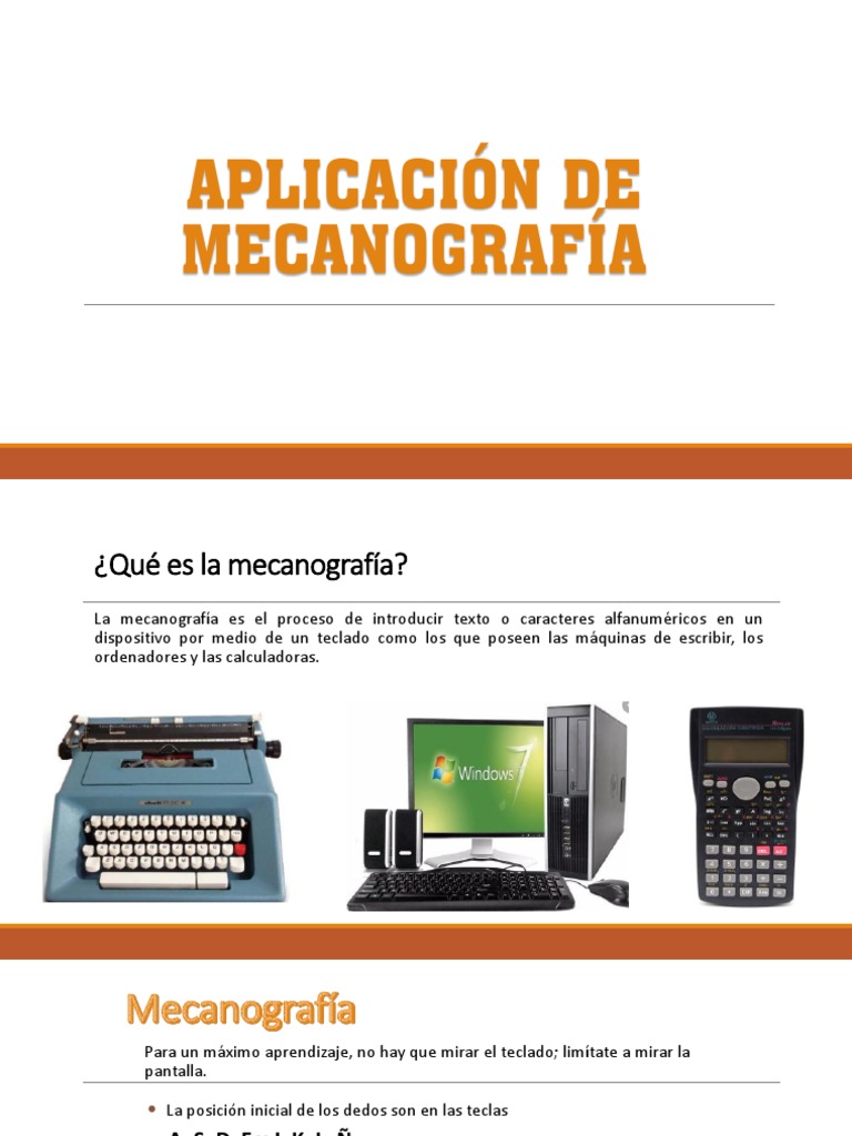La Mecanografía | PDF