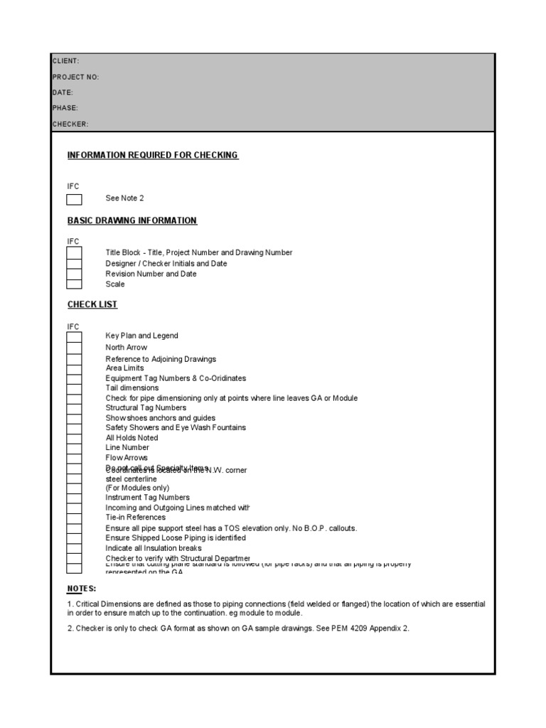 IFC Drawing Check Guidelines | PDF