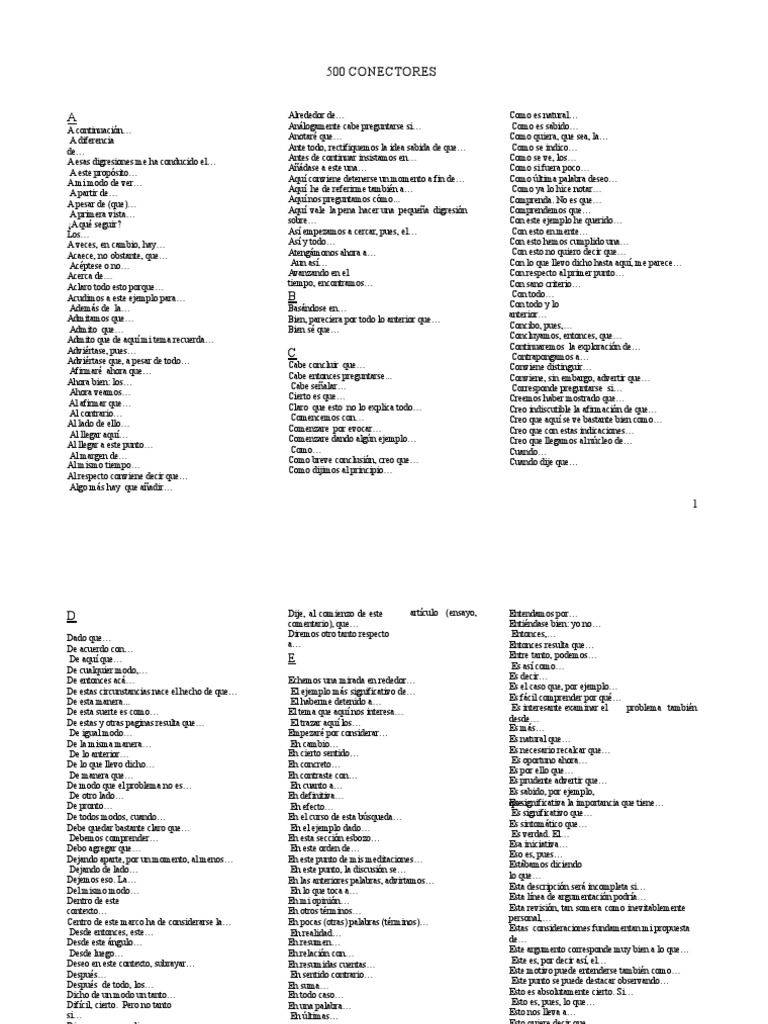 Ejemplos de Conectores de Mapas Conceptuales | PDF | Verdad | Realidad