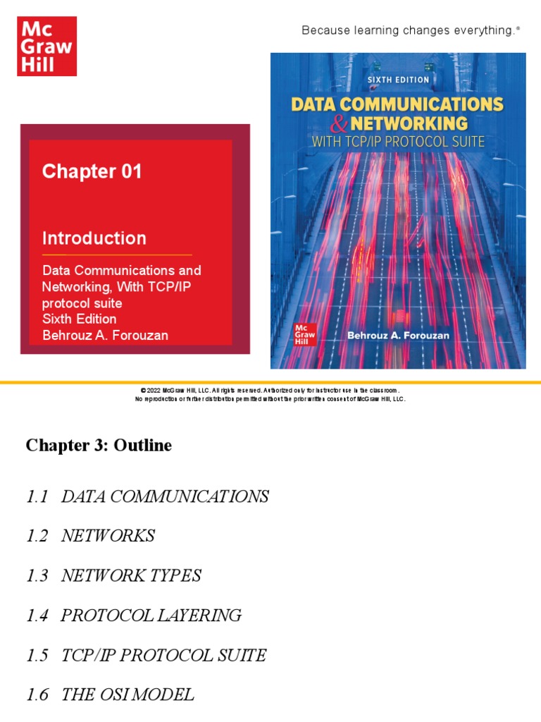 Forouzan6e Ch01 PPTs Accessible | PDF | Osi Model | Network Topology