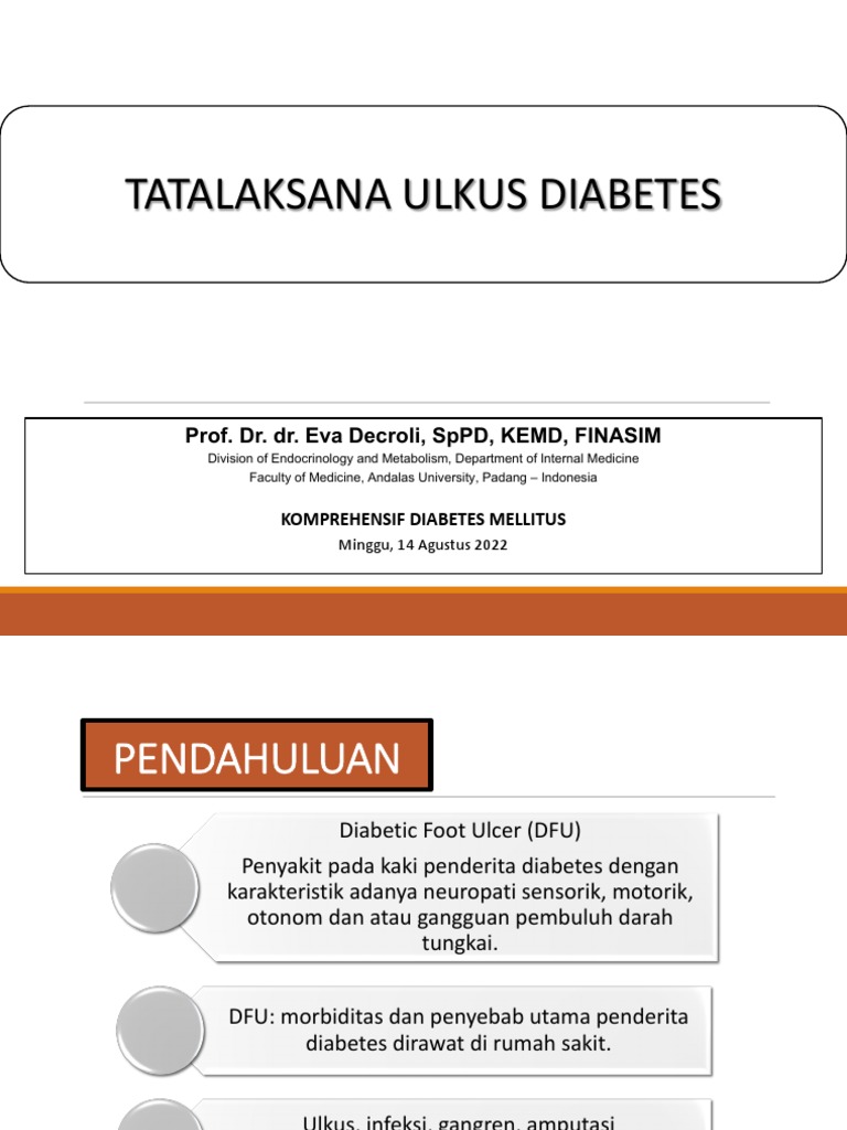 Tatalaksana Ulkus Diabetikum Komprehensif | PDF | Sains & Matematika